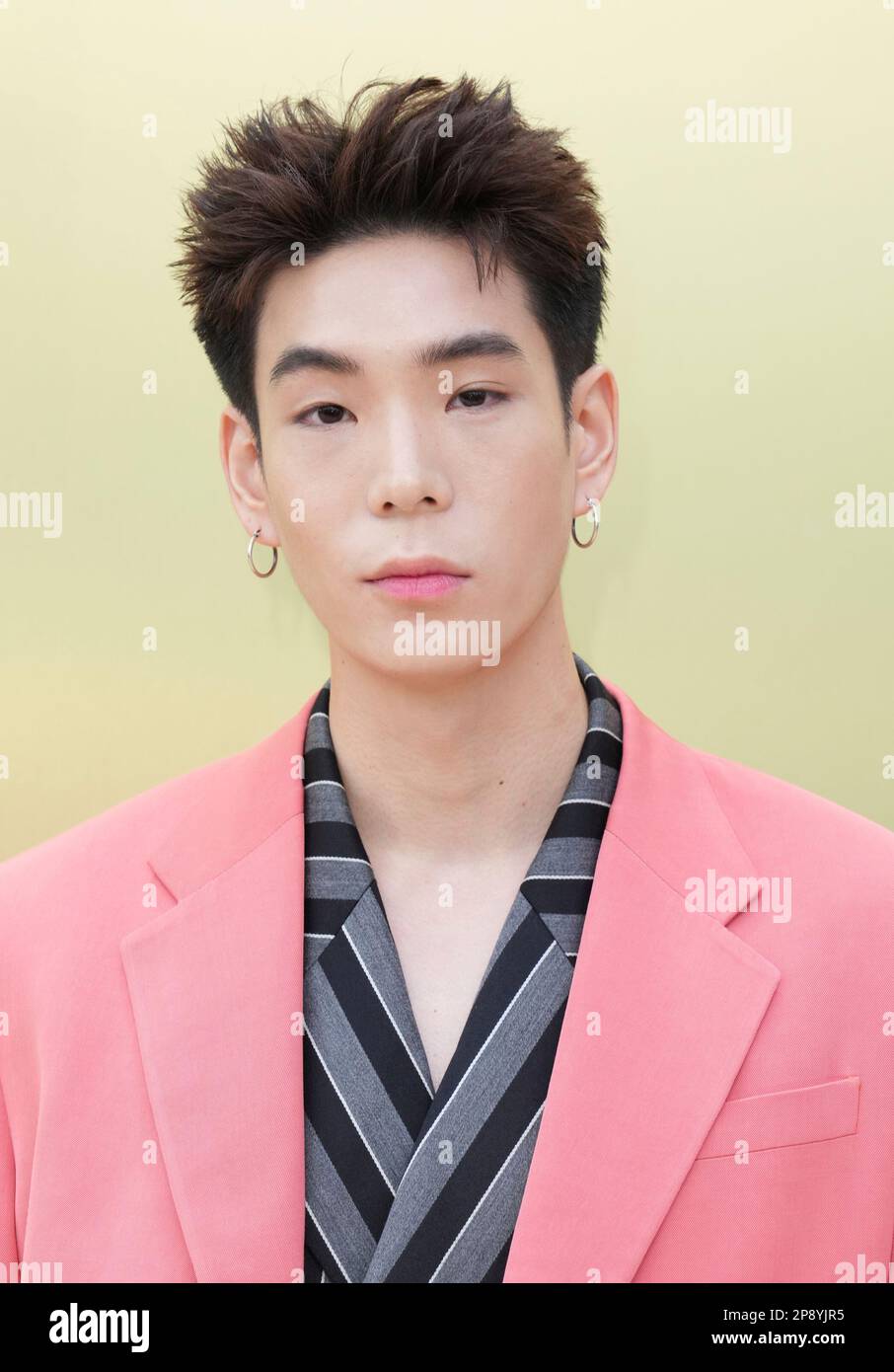 Jaylerr arrives at the Versace Fall/Winter collection presentation on ...