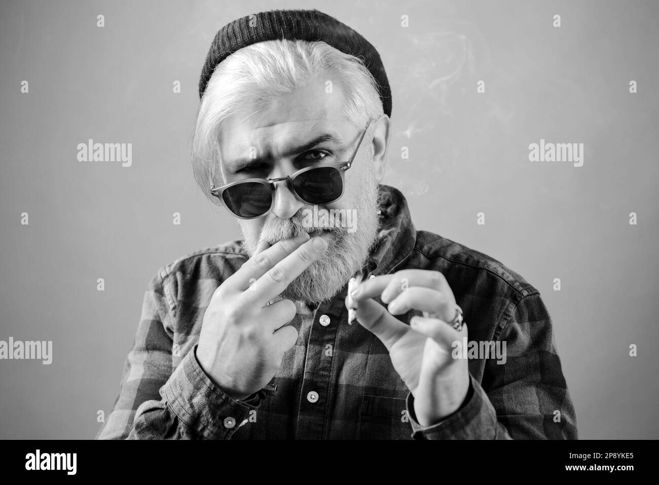 Barber smoking Black and White Stock Photos & Images - Alamy