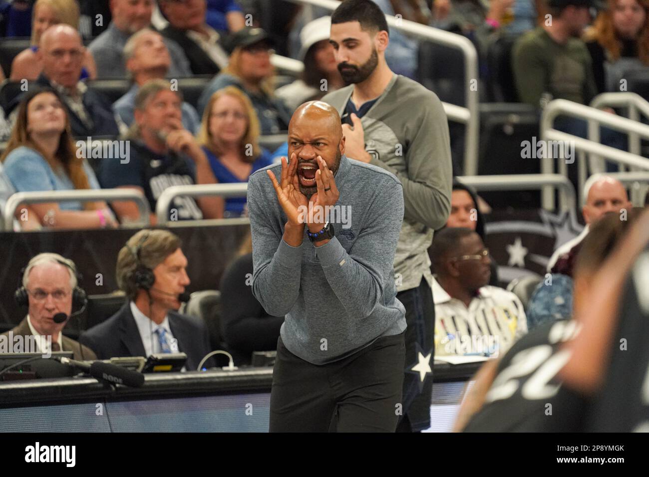Orlando, Florida, USA, March 9, 2023, Orlando Magic Head Coach Jamahl ...