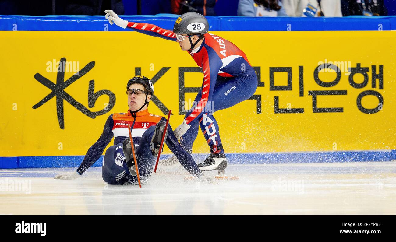Seoul, South Korea. 10/03/2023, Teun Boer (l) and Nico Andermann (AUT ...