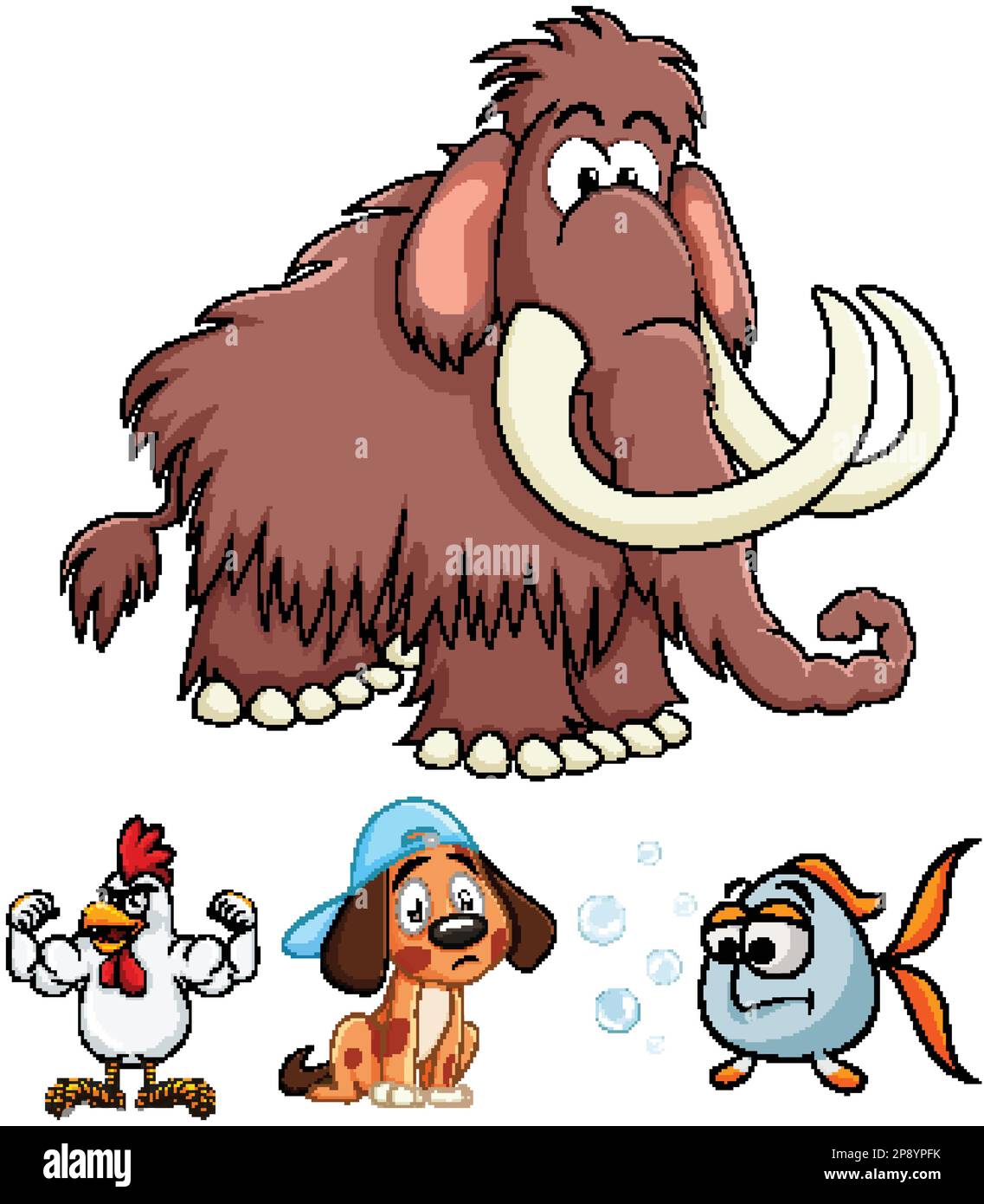 Set of mix animal isolated illustration Stock Vector Image & Art - Alamy