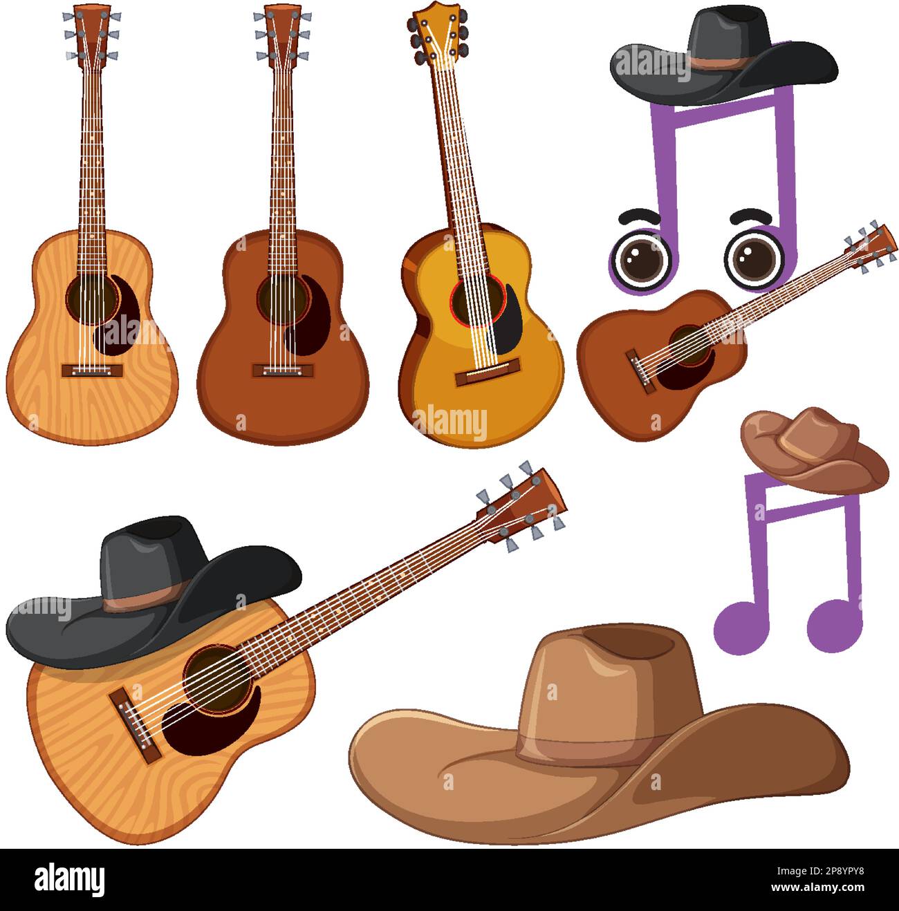 Set of mix instrument string illustration Stock Vector Image & Art - Alamy