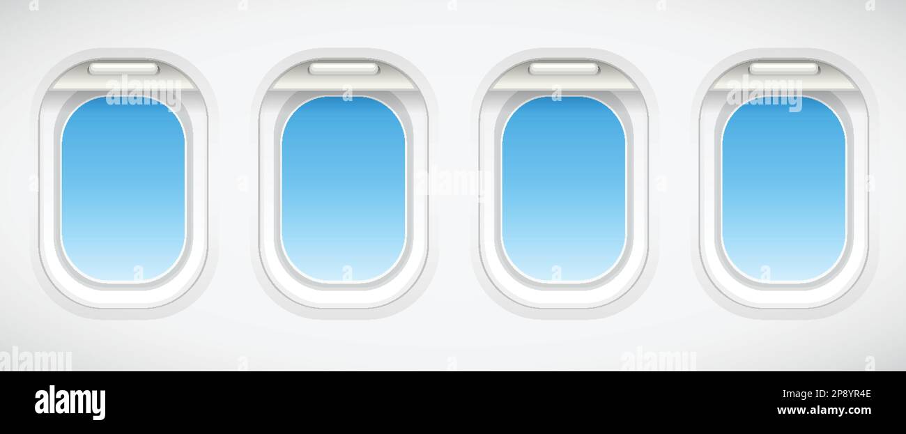 Air Travel Window Scene illustration Stock Vector Image & Art - Alamy