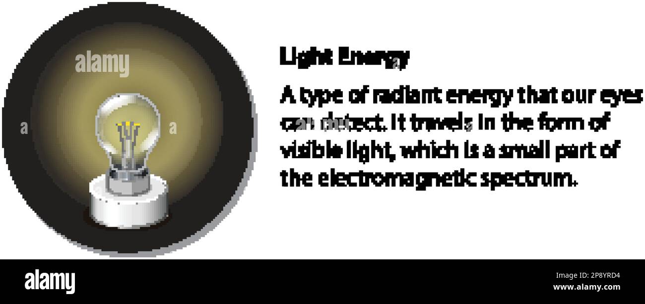 Light Energy with explanation illustration Stock Vector Image & Art - Alamy