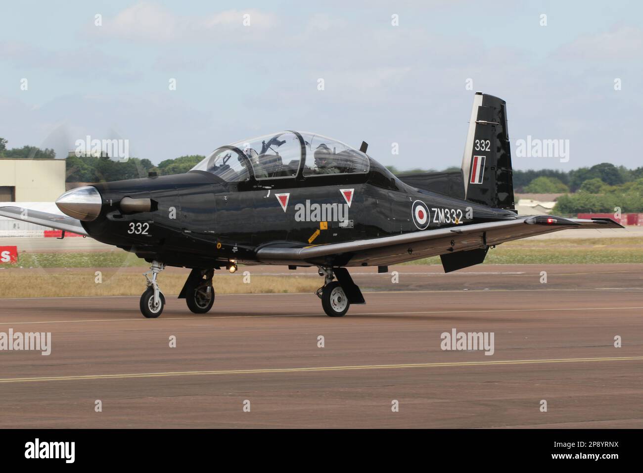 ZM332, a Beechcraft Texan T1 operated by the Royal Air Force (RAF ...