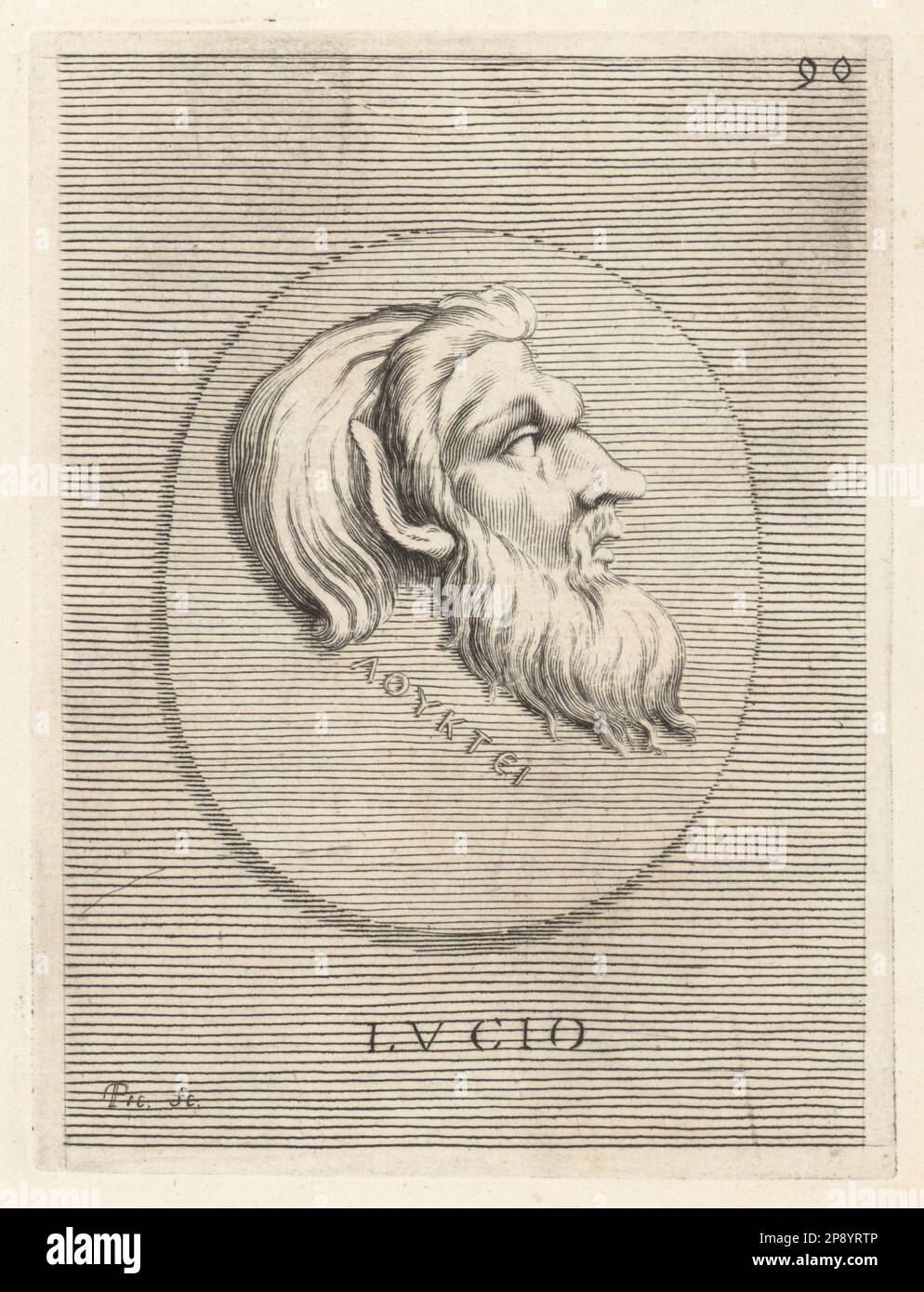 Lucius of Patras depicted with donkey ears. Lucius was an ancient Greek ...