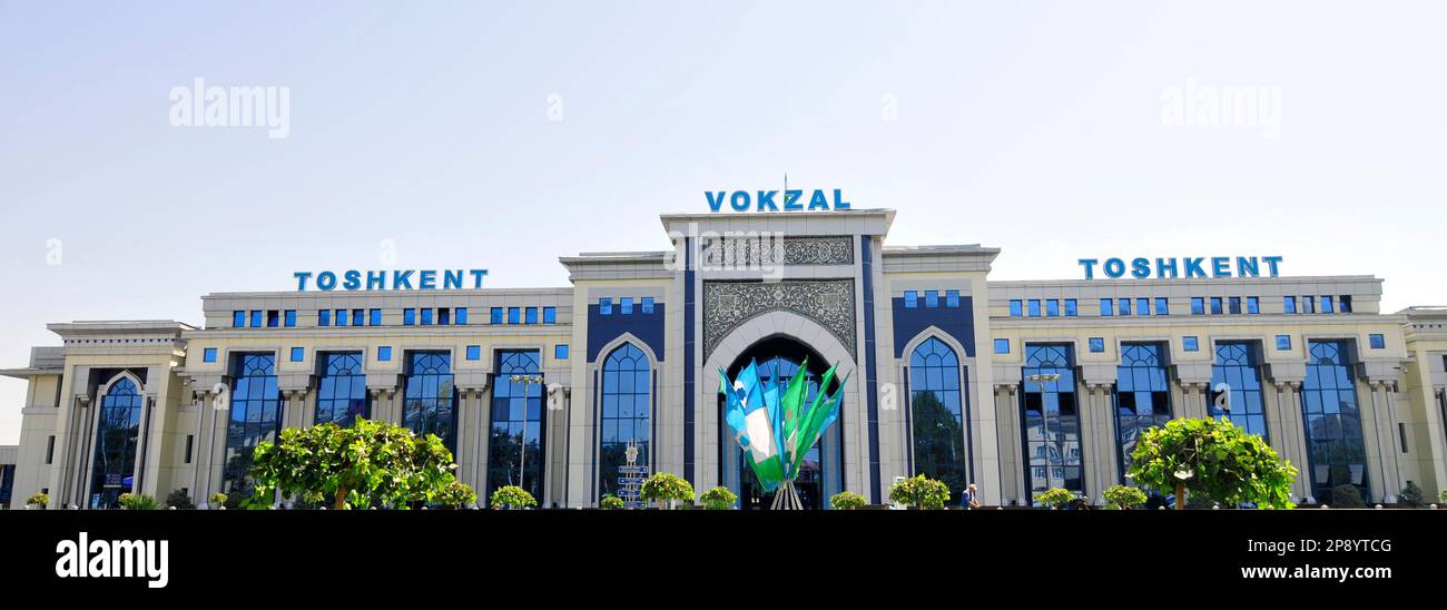 The central railway station in Tashkent, Uzbekistan Stock Photo - Alamy