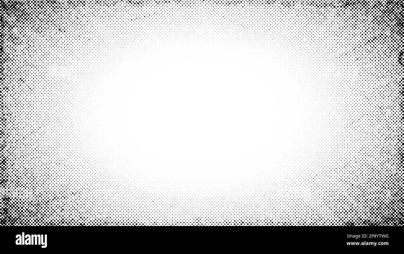 Halftone radial texture. Comic style grain background. Pop art faded ...