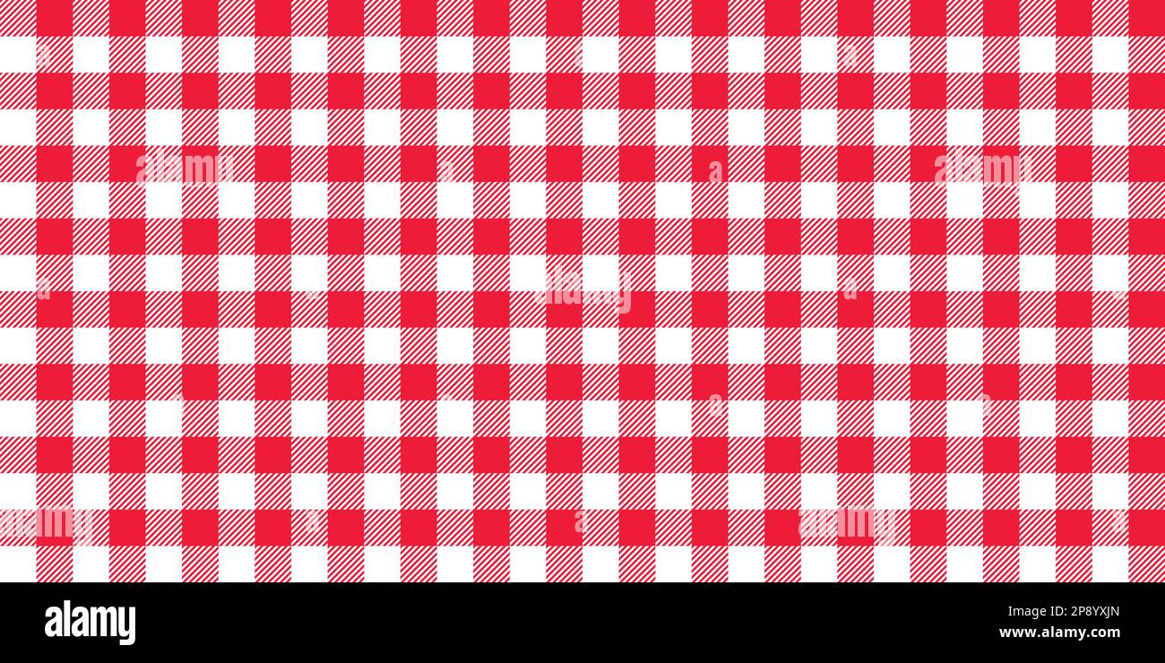 Gingham seamless pattern. Red and white vichy background texture ...