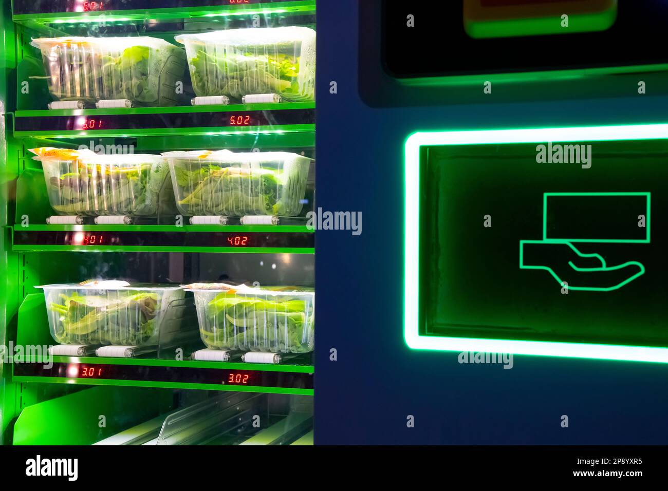 Vending machine selling local grown vegetables at K-FARM the first ...