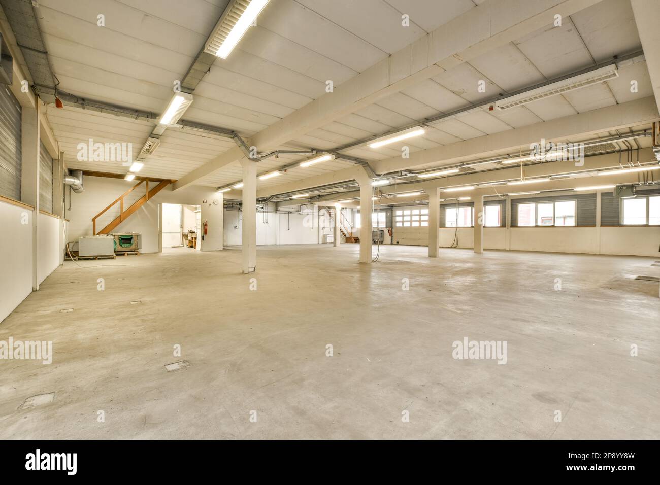 an empty building with no people in the room or space to see what they ...