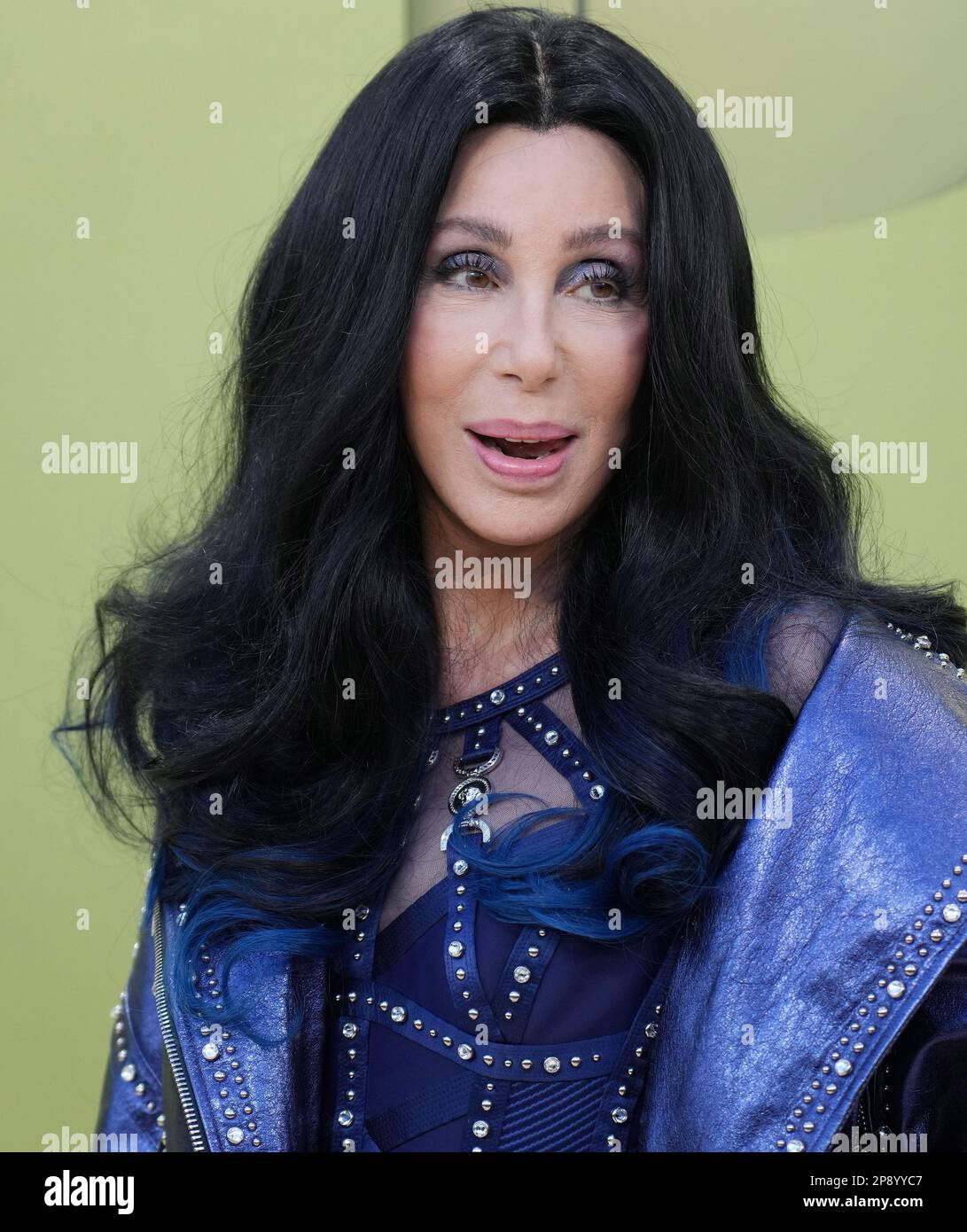 Los Angeles, USA. 09th Mar, 2023. Cher arrives at the Versace FW23 Show held at the Pacific ...