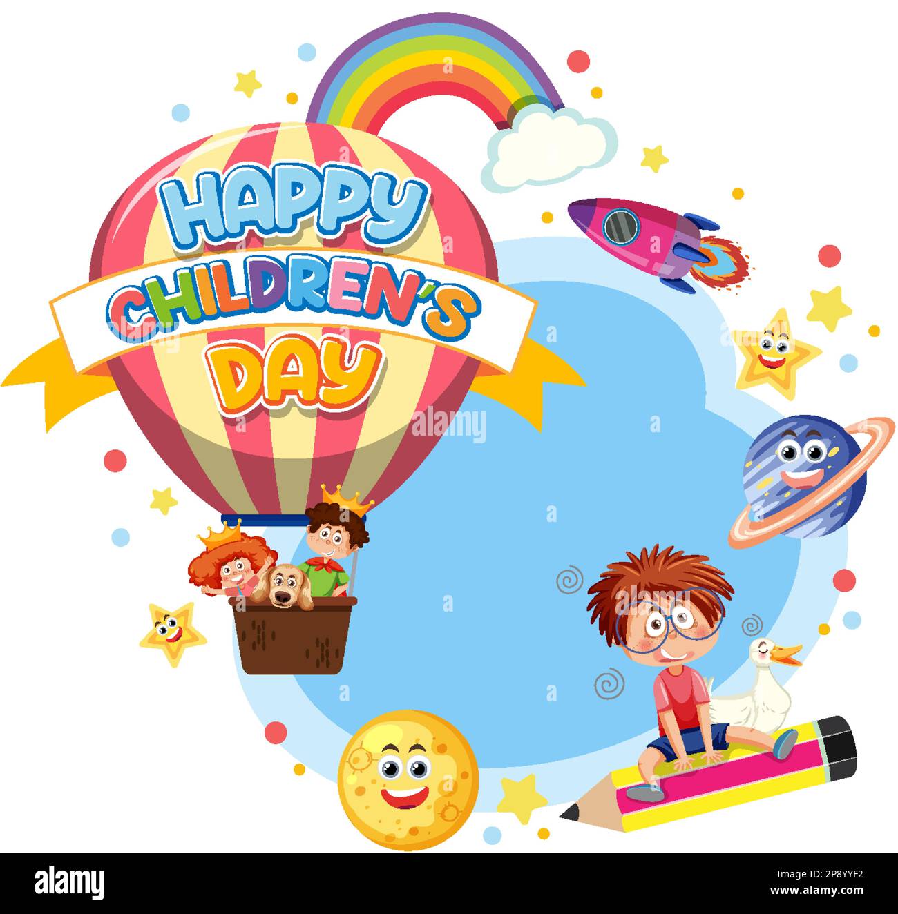 Isolated children's day icon illustration Stock Vector Image & Art - Alamy