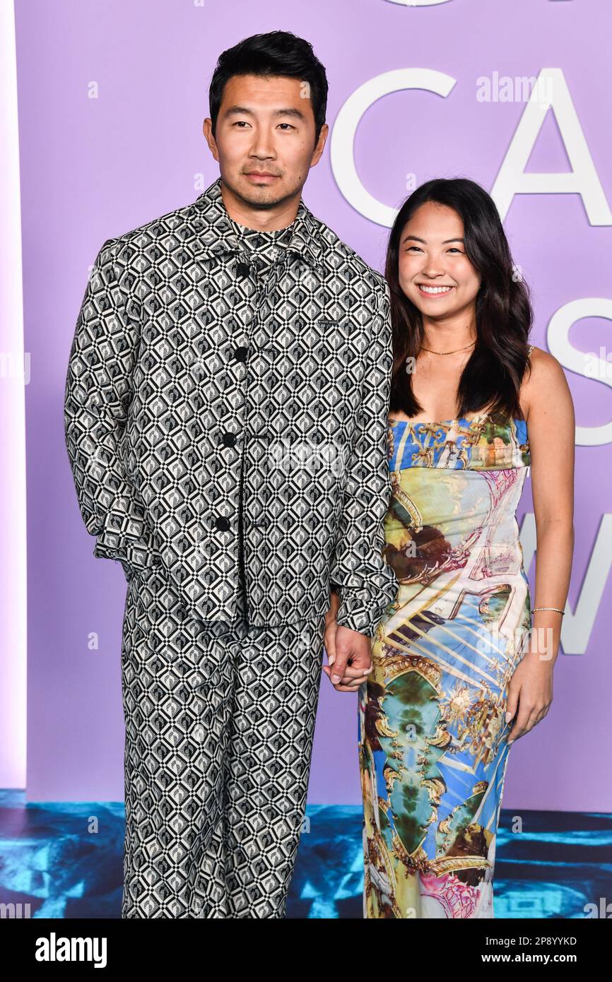 Hollywood, USA. 09th Mar, 2023. Simu Liu and Allison Hsu walking on the ...