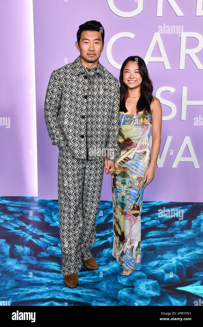 Hollywood, USA. 09th Mar, 2023. Simu Liu and Allison Hsu walking on the ...