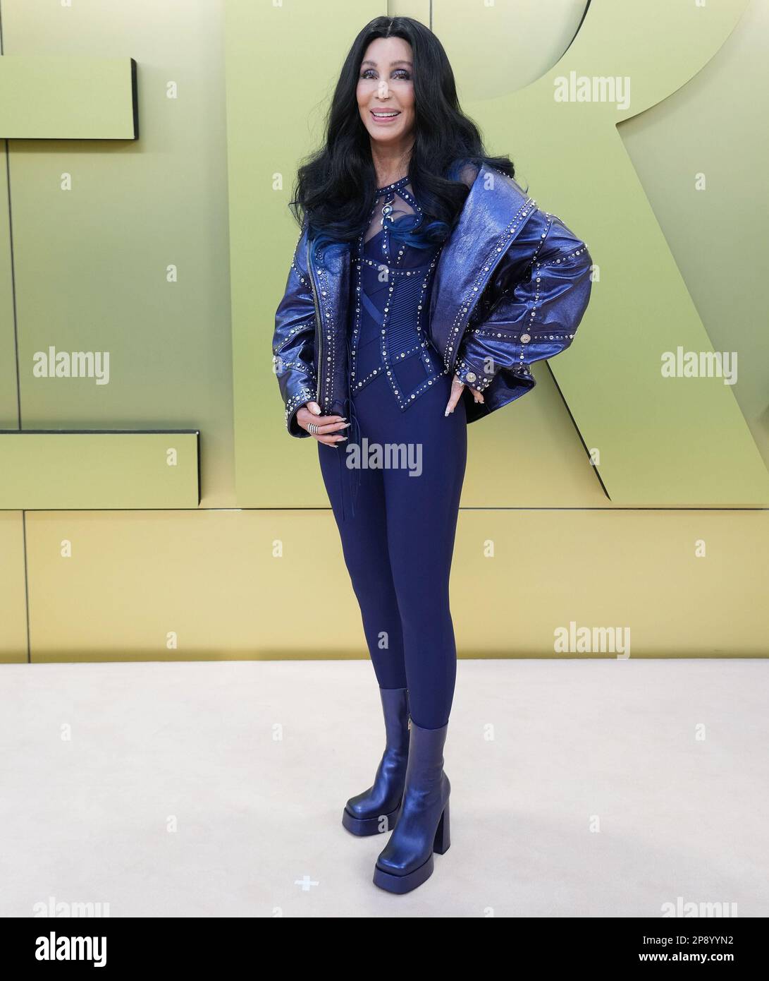 Los Angeles, USA. 09th Mar, 2023. Cher arrives at the Versace FW23 Show ...