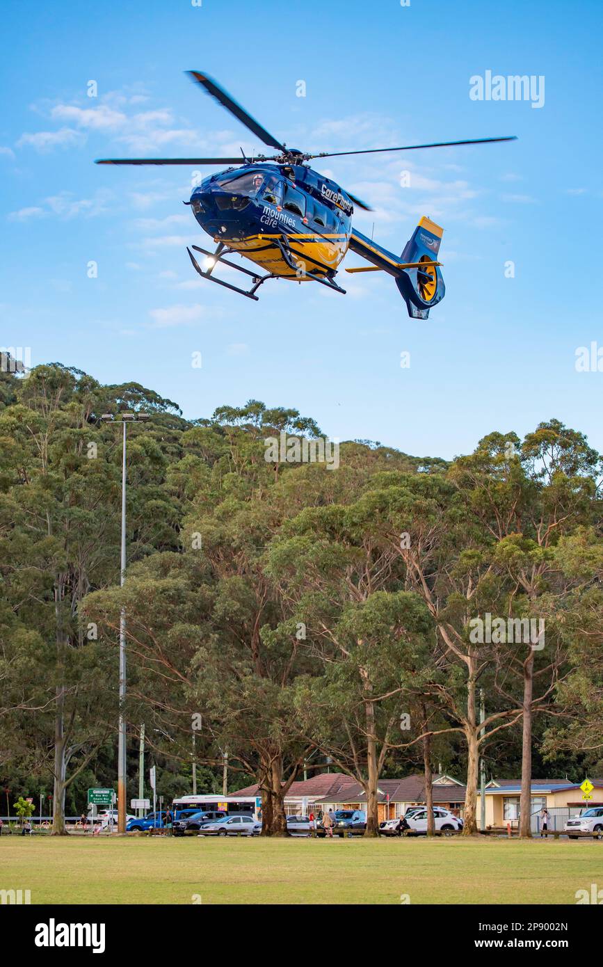 The Australian CareFlight Airbus H145 helicopter sponsored by Mounties ...
