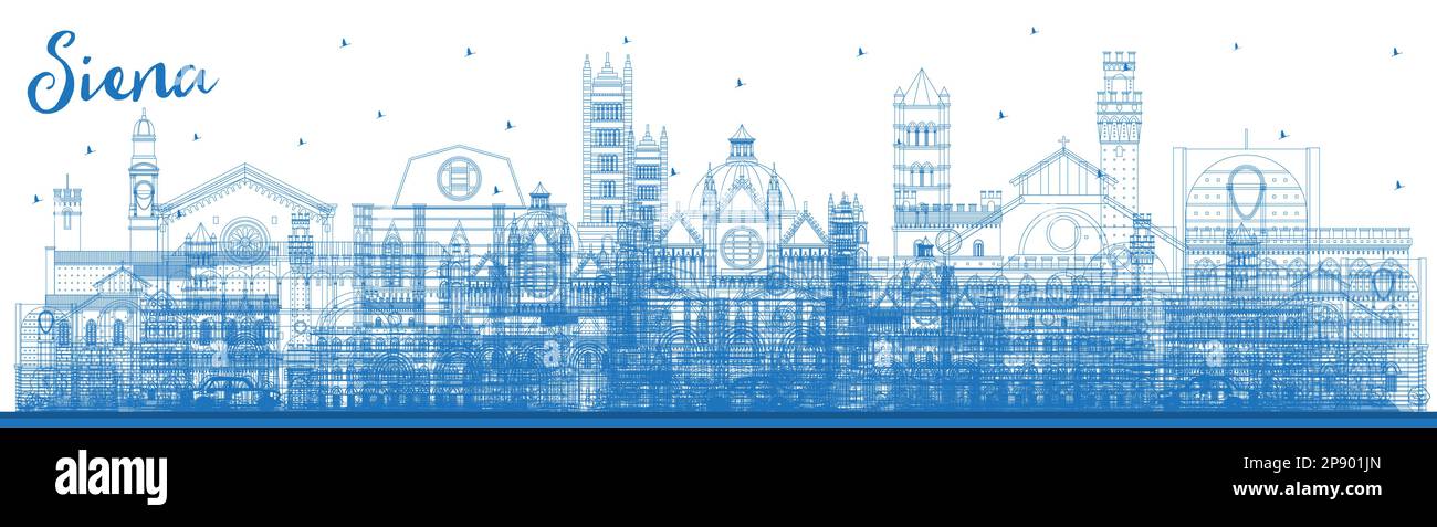 Cityscape of siena Stock Vector Images - Alamy