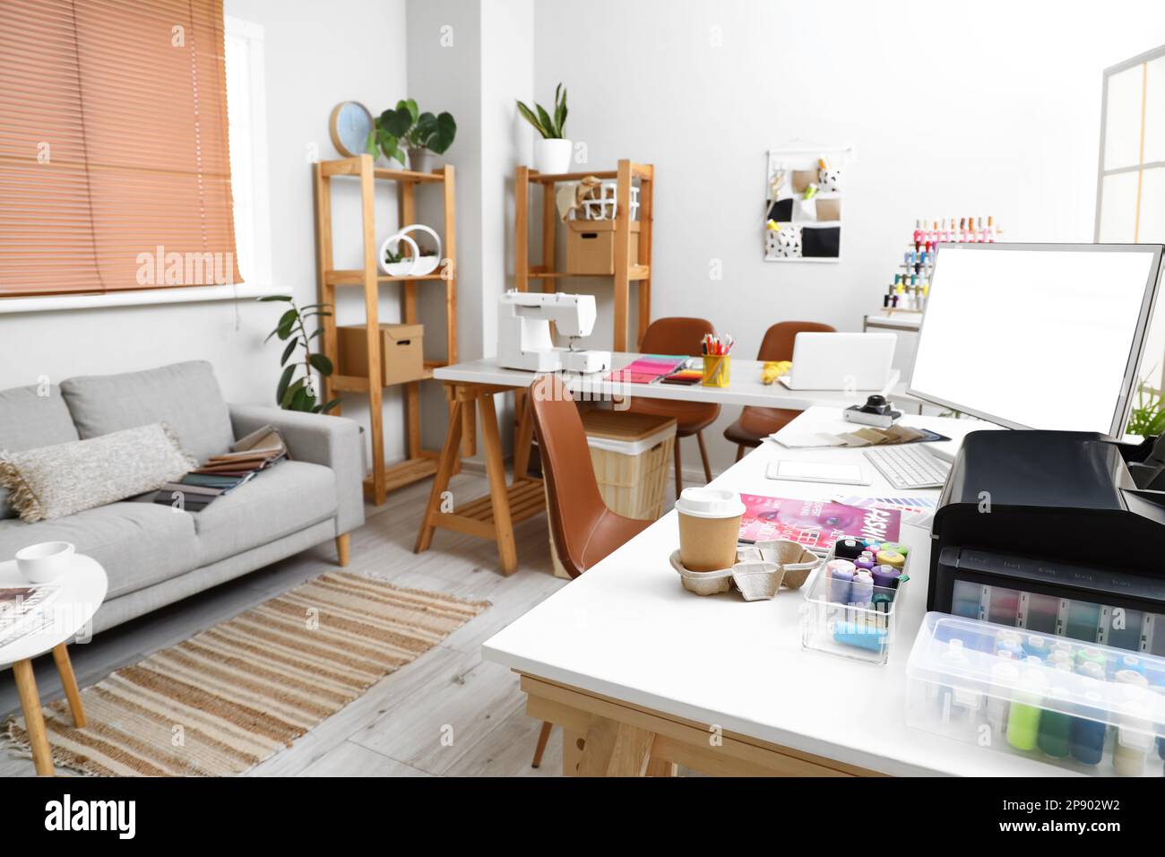 Interior modern atelier tables hi-res stock photography and images - Alamy