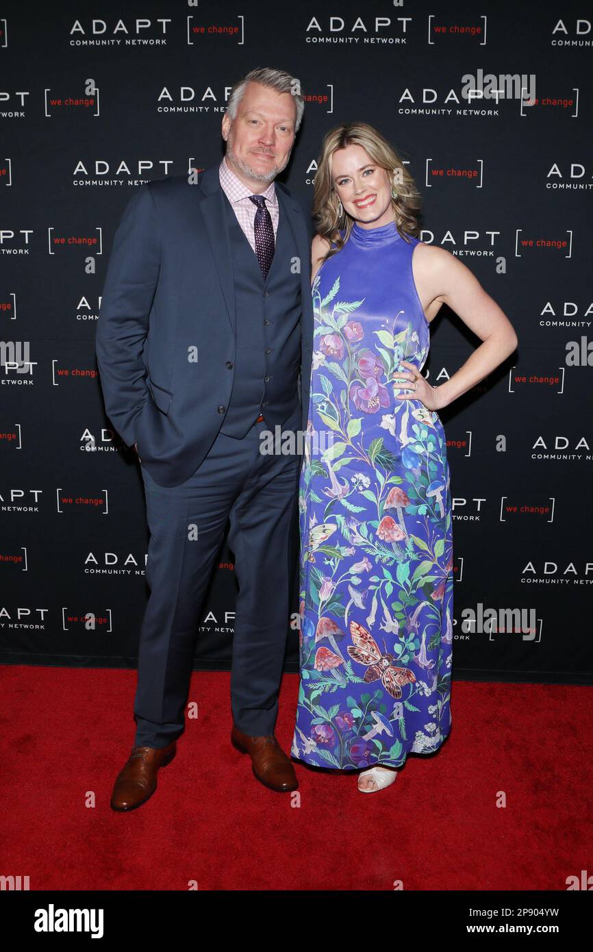 New York, United States. 09th Mar, 2023. Abigail Hawk and Bryan Spies ...