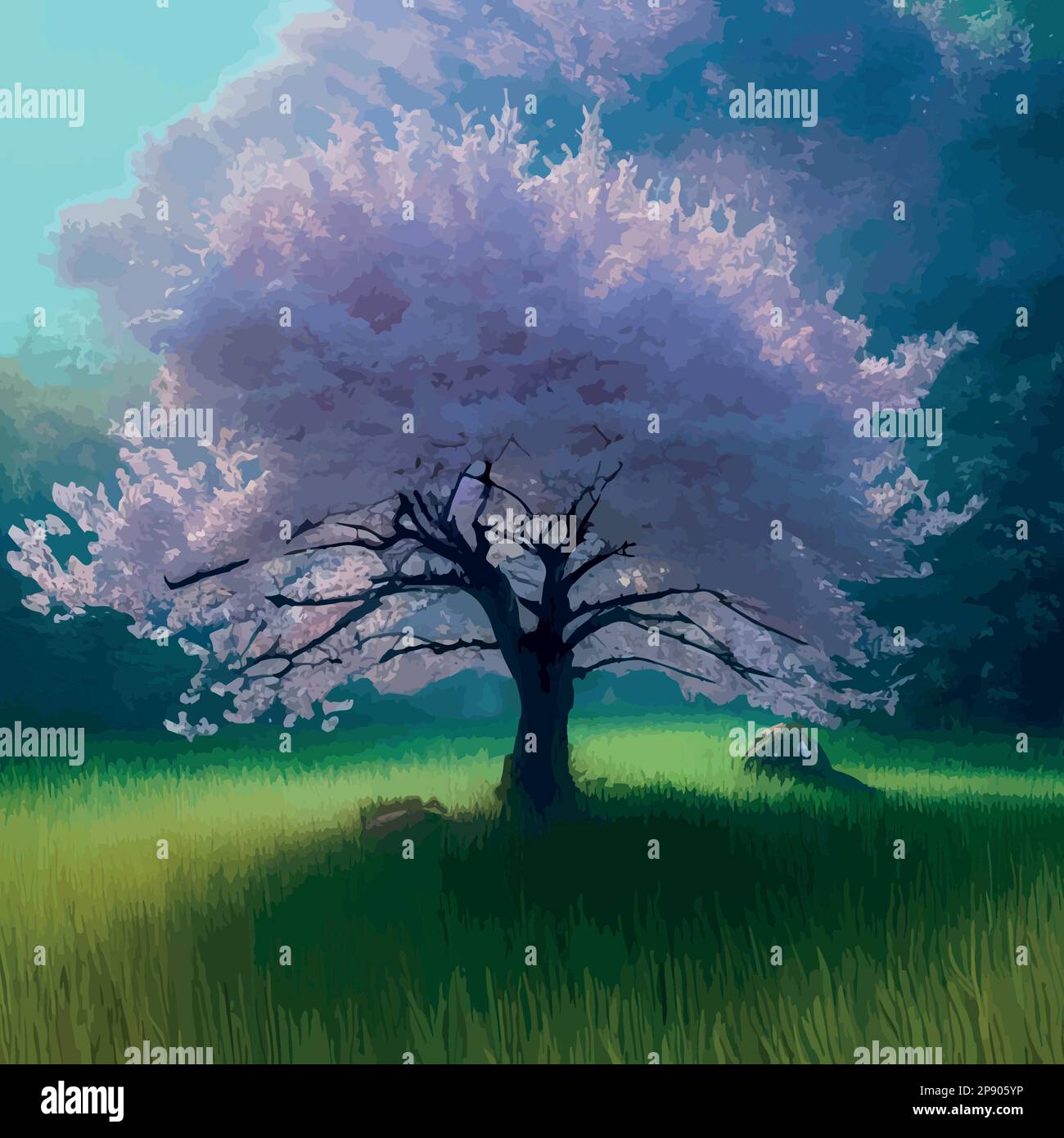 Anime Spring Landscape