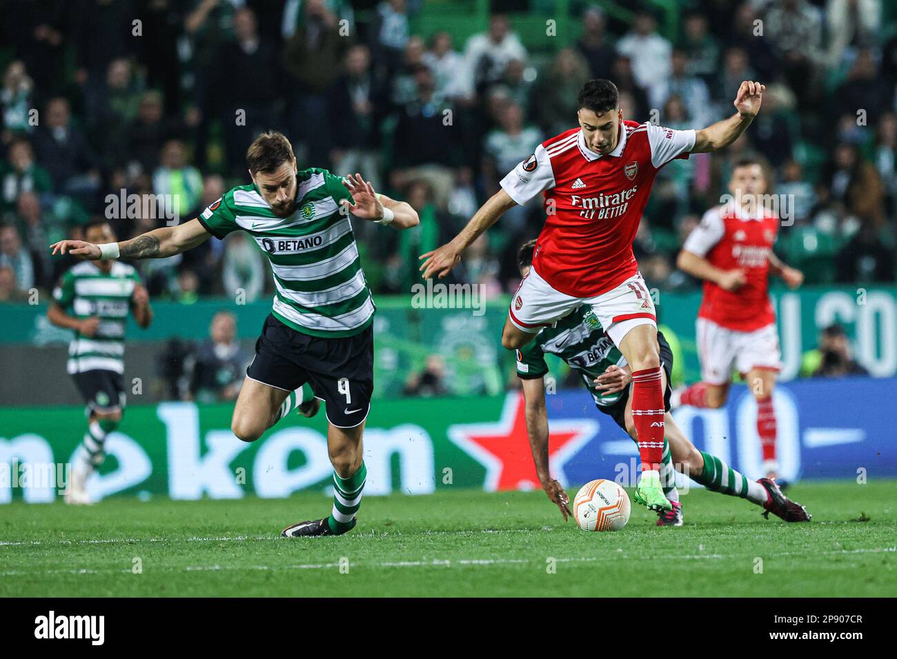 Lisbon, Portugal. 09th Mar, 2023. Sebastián Coates of Sporting CP with ...
