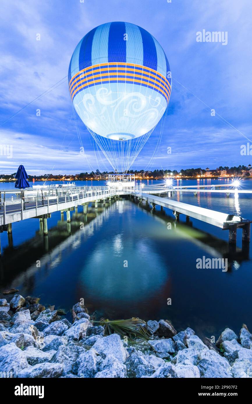 Disney Springs' Air Balloon Stock Photo - Alamy