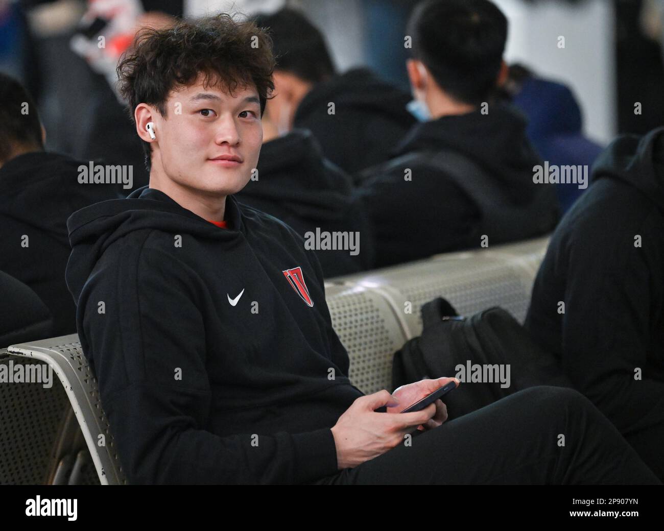 Chengdu City, China, 9 March, 2023. Chengdu Rongcheng F.C. is ready to ...