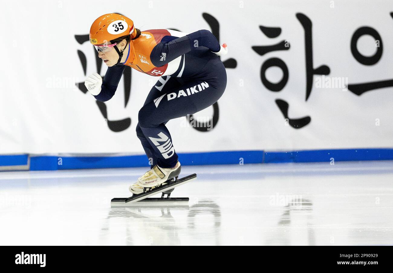 Seoul, South Korea. 10/03/2023, Suzanne Schulting in action during the ...