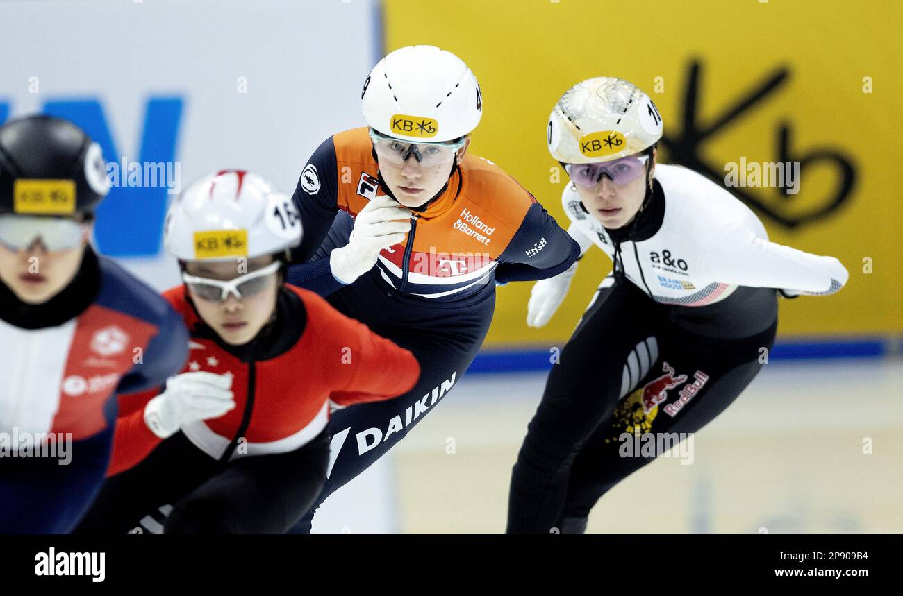 Seoul, South Korea. 10/03/2023, Selma Poutsma (center) in action during ...