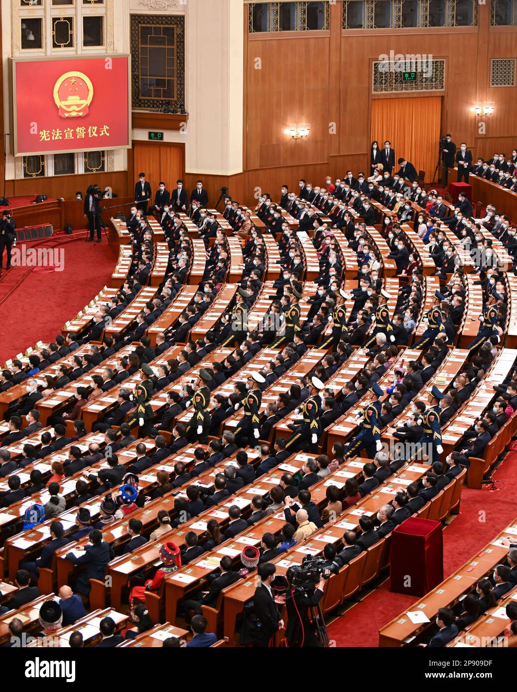 Beijing, China. 10th Mar, 2023. The ceremony for newly elected Chinese ...
