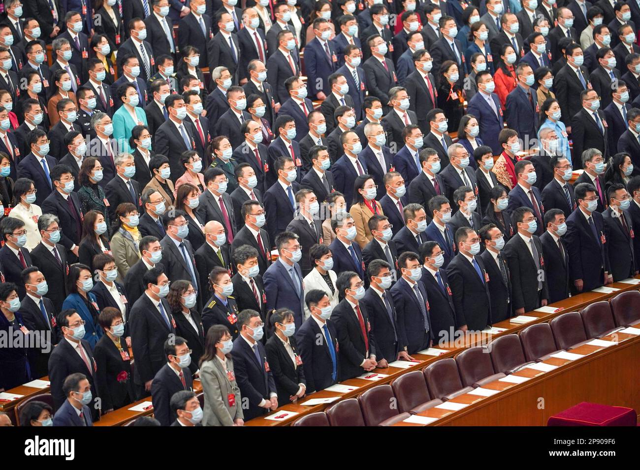 Beijing, China. 10th Mar, 2023. The ceremony for newly elected Chinese ...