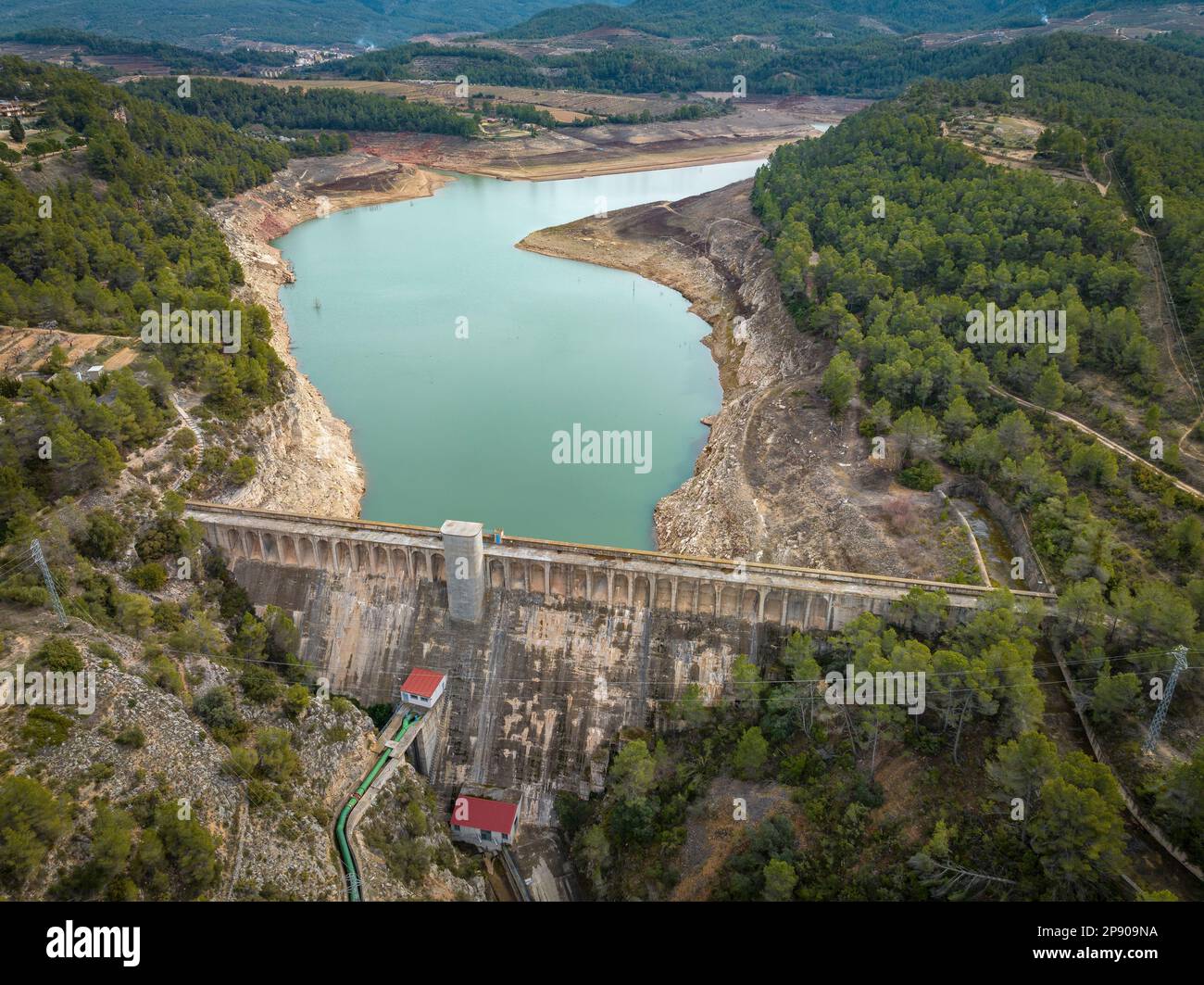 Els Guiamets reservoir almost dry during the 2022-23 drought (Priorat ...