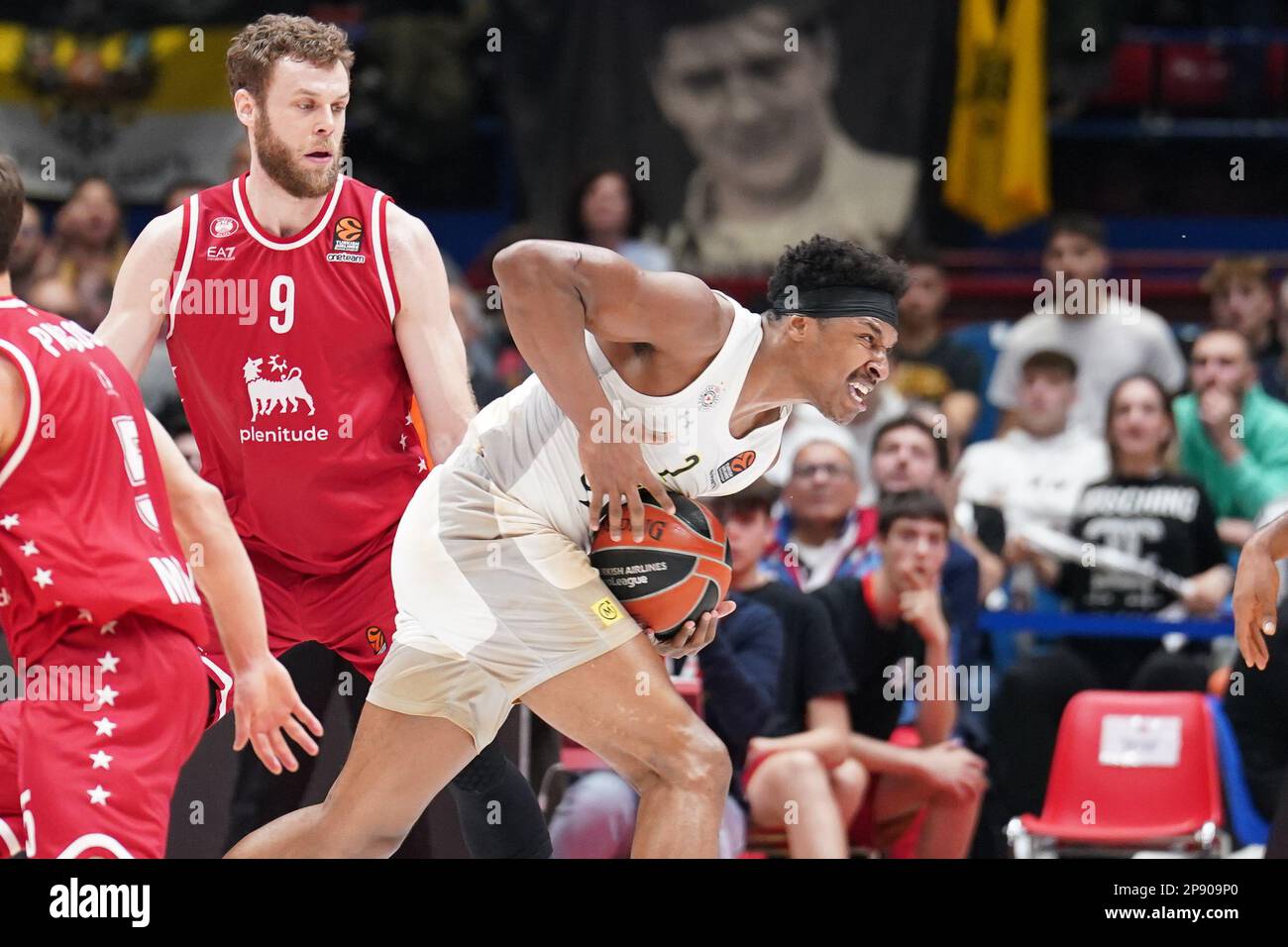 Milan, Italy. 09th Mar, 2023. Zach Leday (PARTIZAN MOZZART BET BELGRADE ...