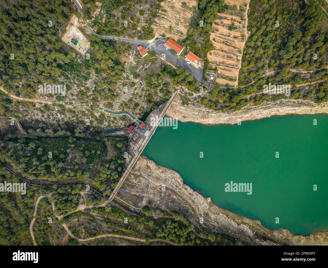 Els Guiamets reservoir almost dry during the 2022-23 drought (Priorat ...