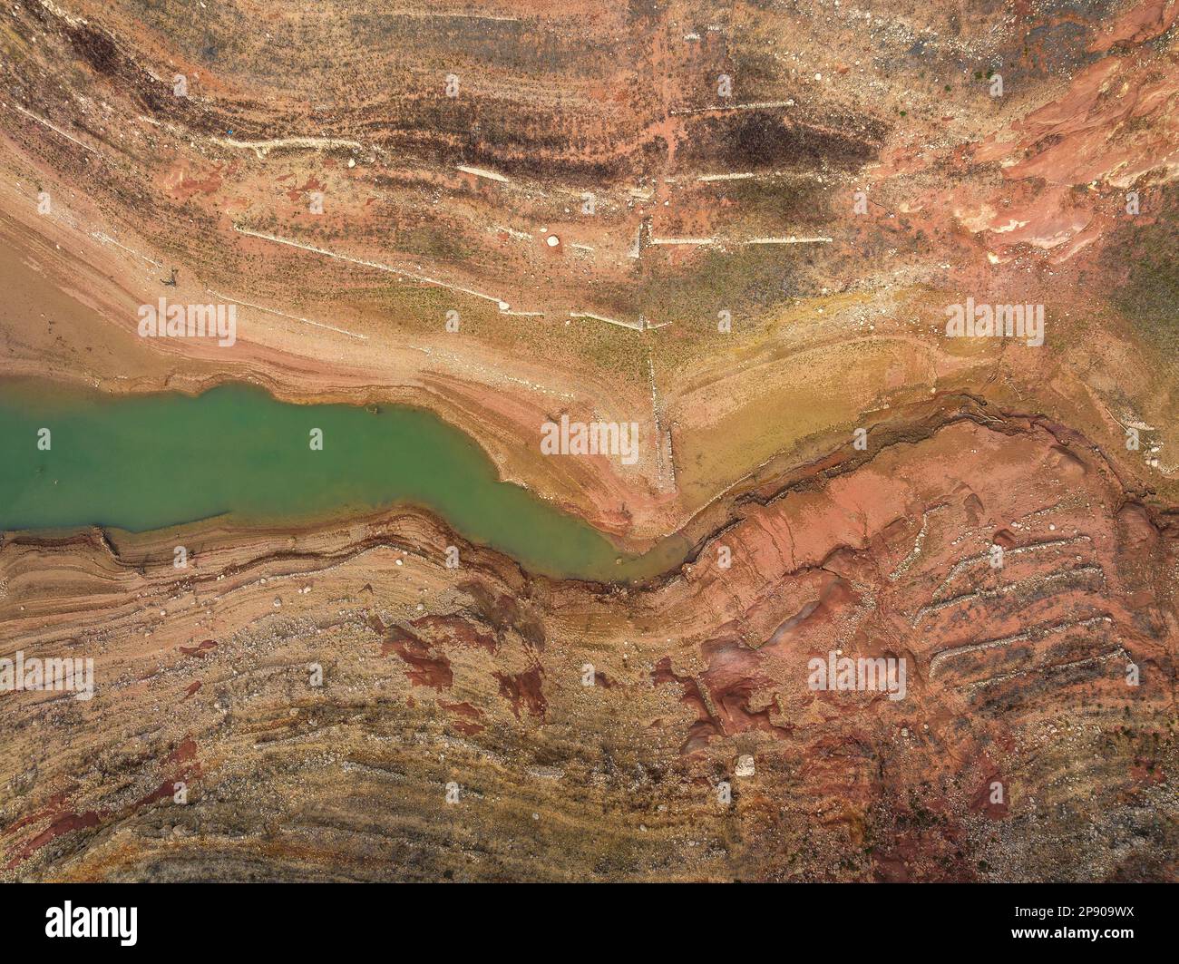 Els Guiamets reservoir almost dry during the 2022-23 drought (Priorat ...