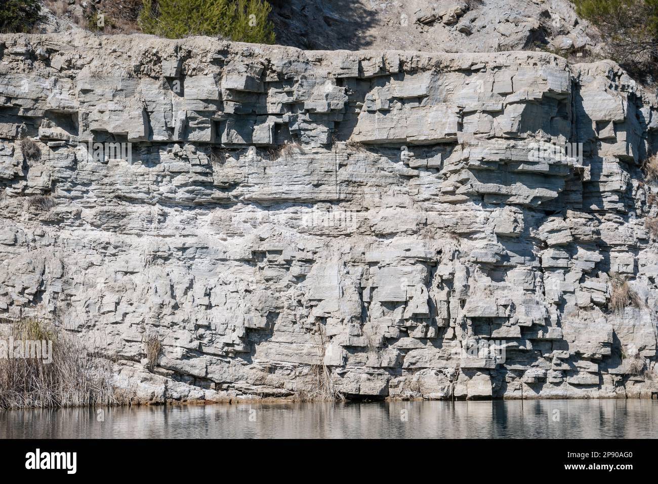 old quarry, Mesozoic basement overlain by a Miocene sequence in ...