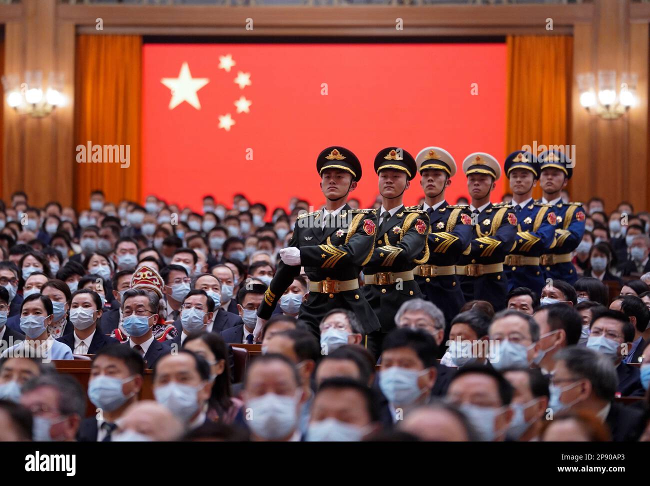 Beijing, China. 10th Mar, 2023. The guard of honor of the Chinese ...