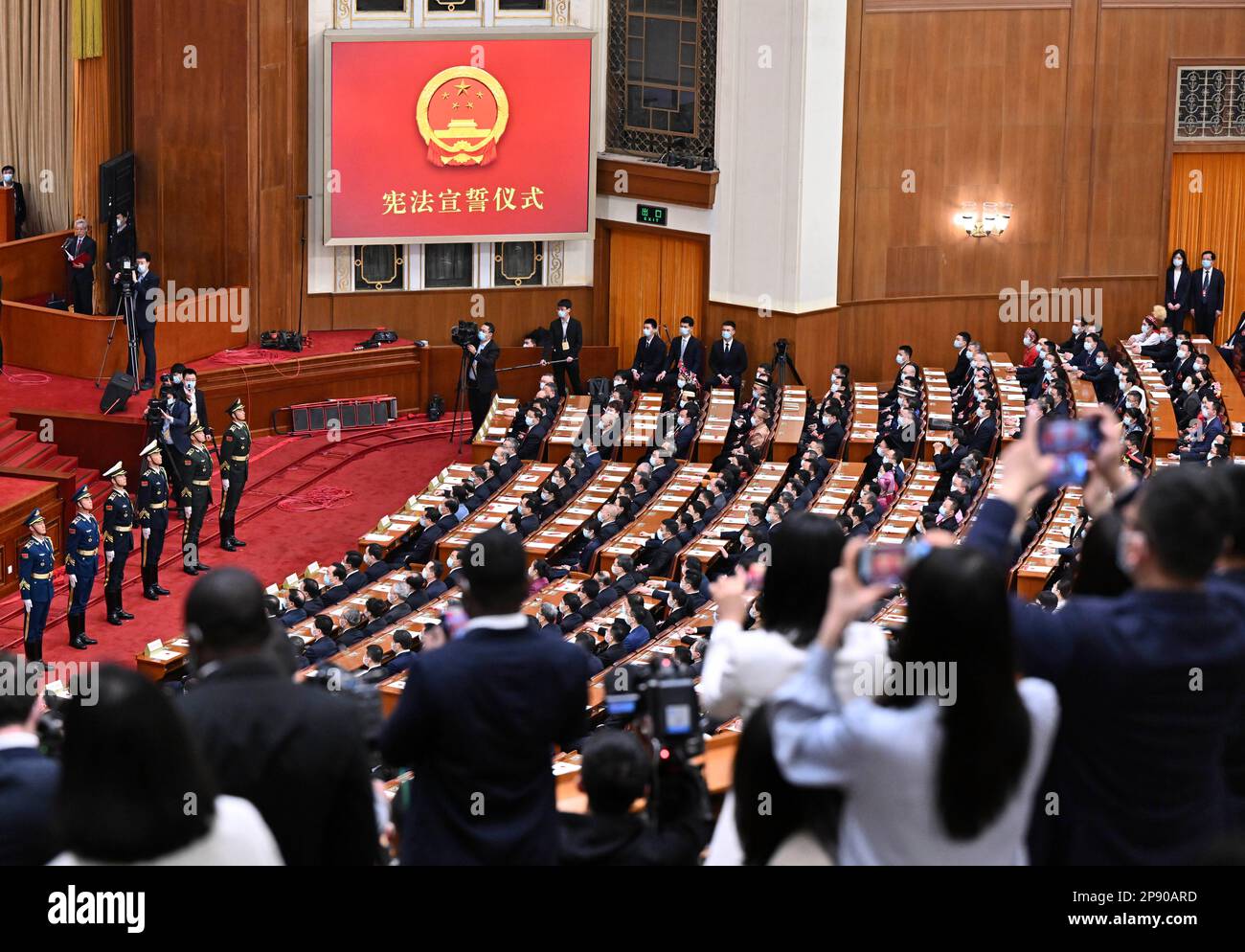Beijing, China. 10th Mar, 2023. The ceremony for newly elected Chinese ...