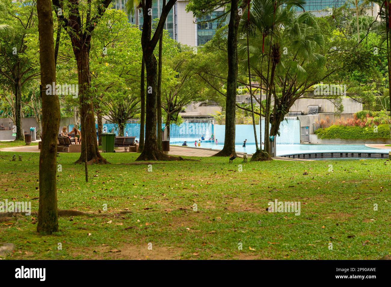 The Swimming Pool at KLCC Park, Kuala Lumpur, Malaysia Stock Photo - Alamy