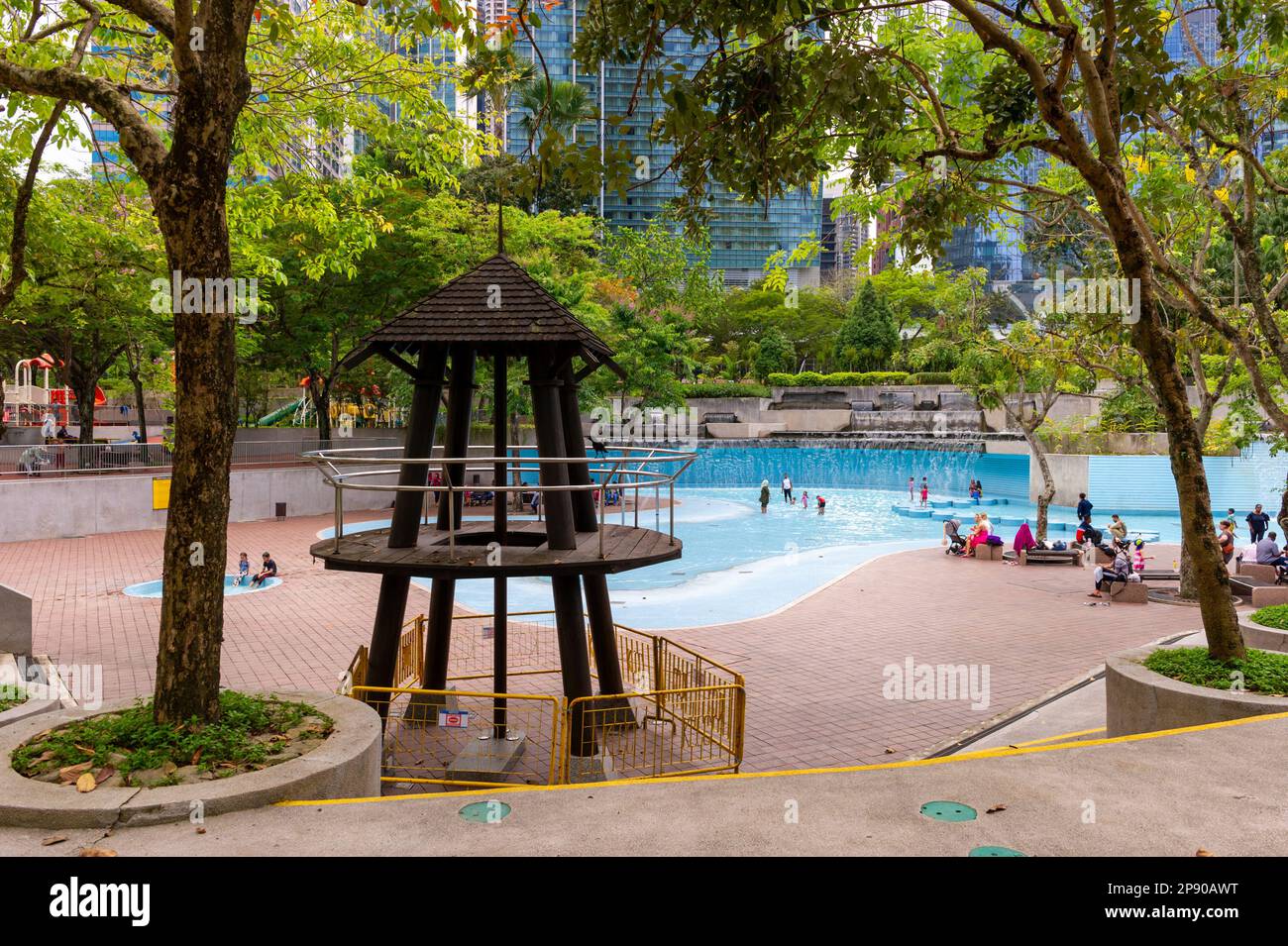 The Swimming Pool at KLCC Park, Kuala Lumpur, Malaysia Stock Photo - Alamy