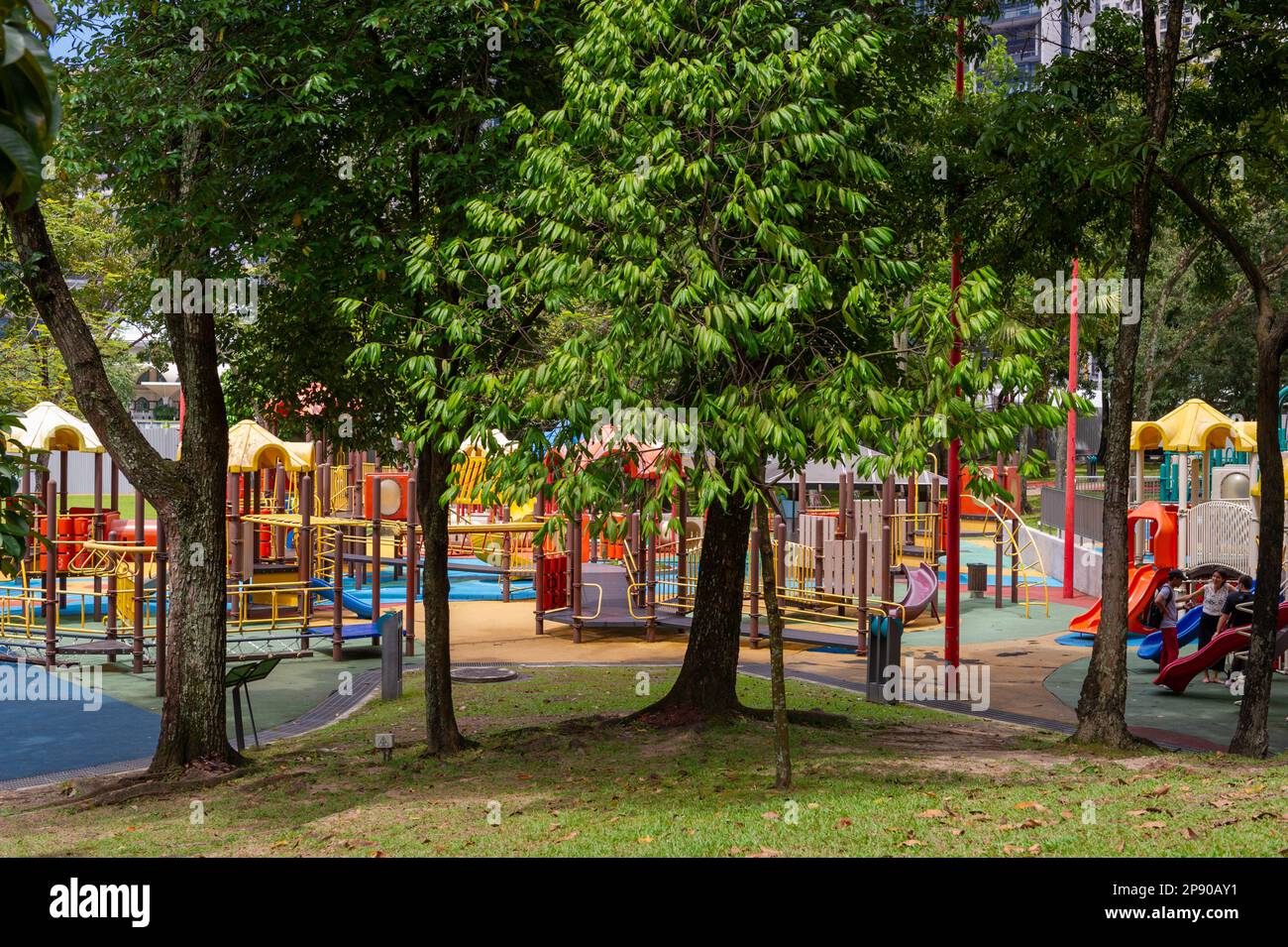 The playground at KLCC Park, Kuala Lumpur, Malaysia Stock Photo - Alamy