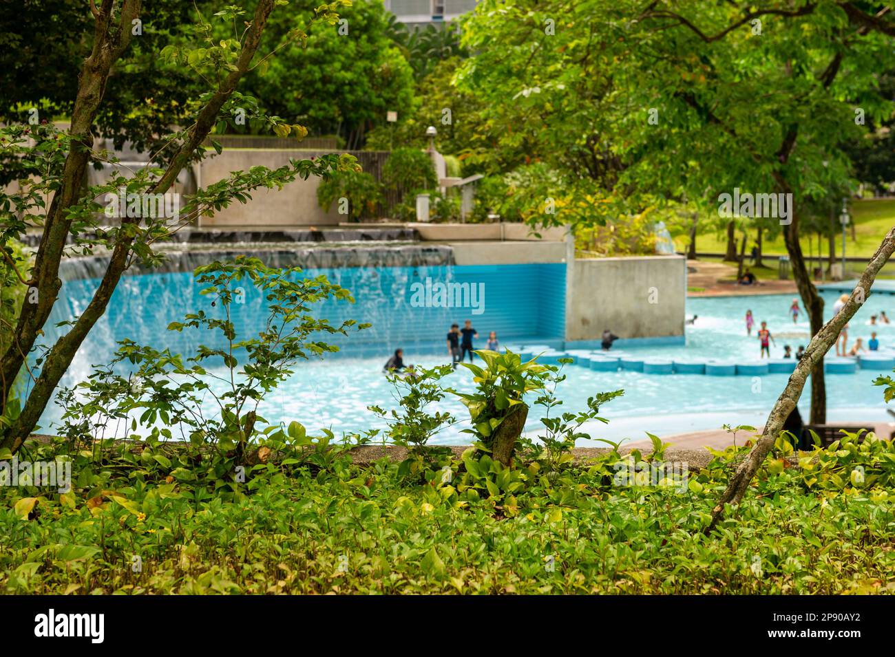 The Swimming Pool at KLCC Park, Kuala Lumpur, Malaysia Stock Photo - Alamy