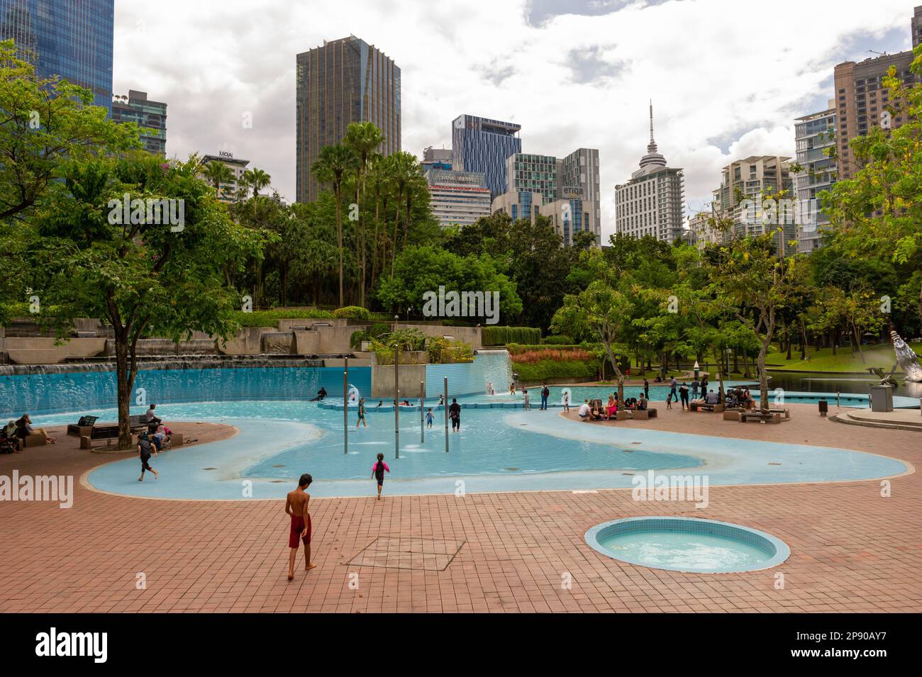 The Swimming Pool at KLCC Park, Kuala Lumpur, Malaysia Stock Photo - Alamy