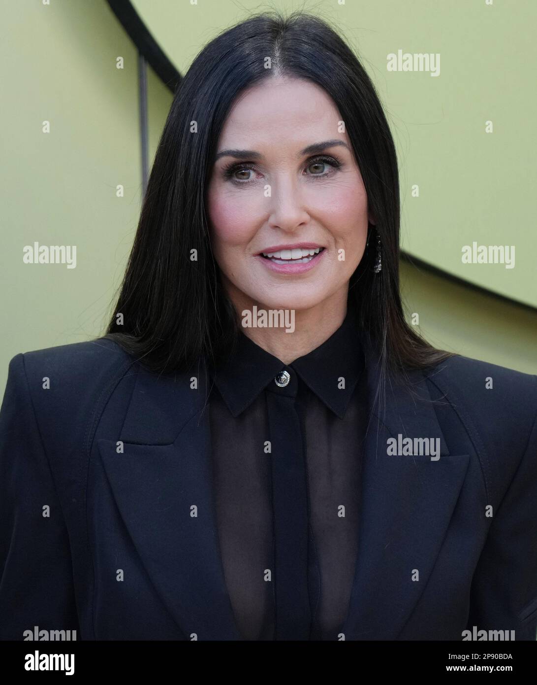 Los Angeles, USA. 09th Mar, 2023. Demi Moore arrives at the Versace ...