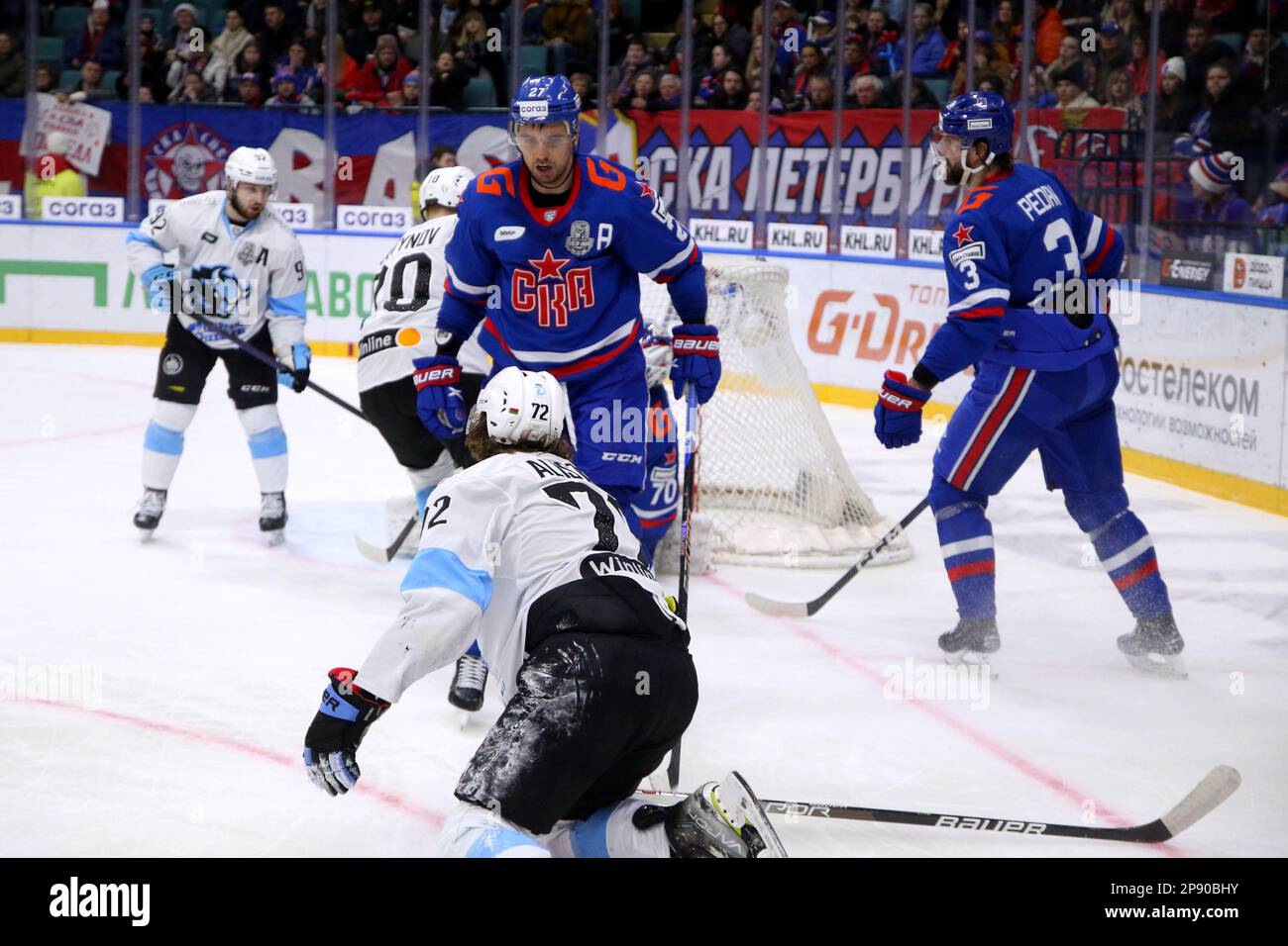 Saint Petersburg, Russia. 09th Mar, 2023. SKA Hockey Club player, Igor ...