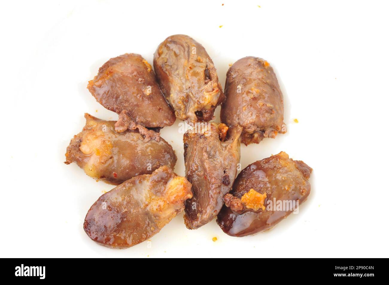 Grilled chicken heart Stock Photo - Alamy