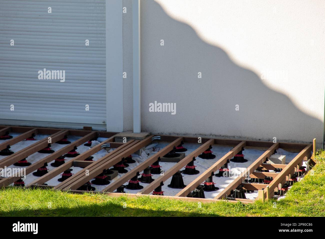 wood adjustable plastic supports for creating a wooden home outdoor ...