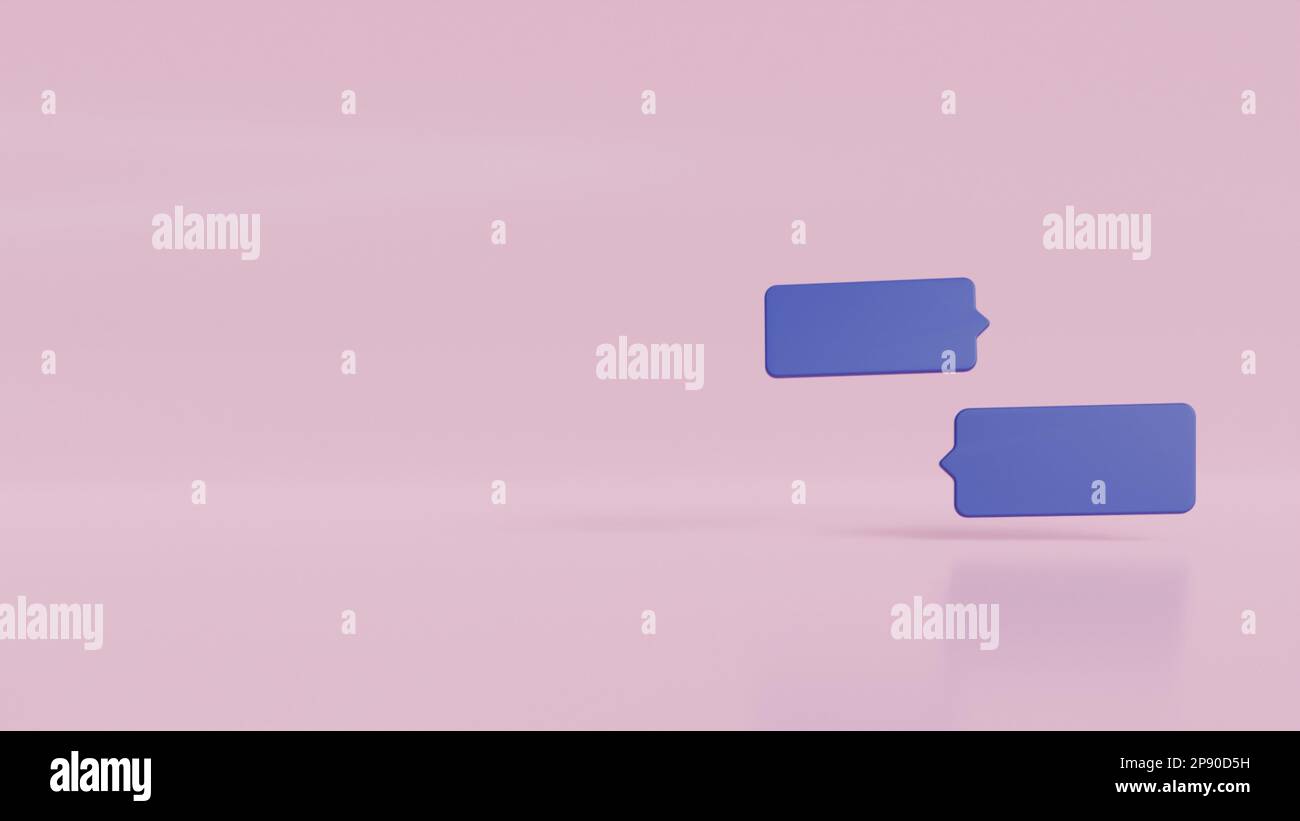 Speech bubbles.Blank 3D text bubbles for business design, discussion ...