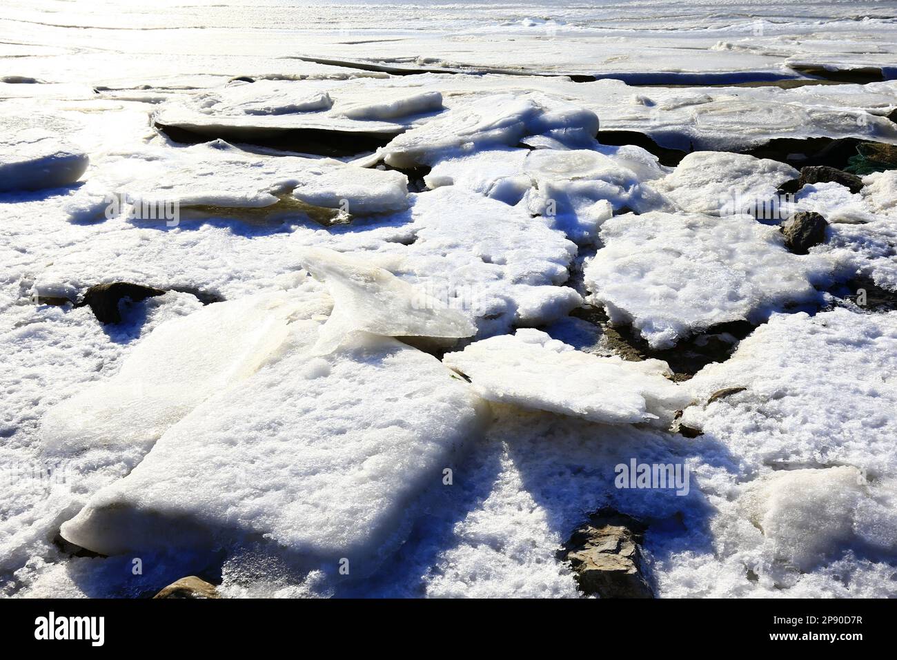 The winter sea ice Stock Photo - Alamy